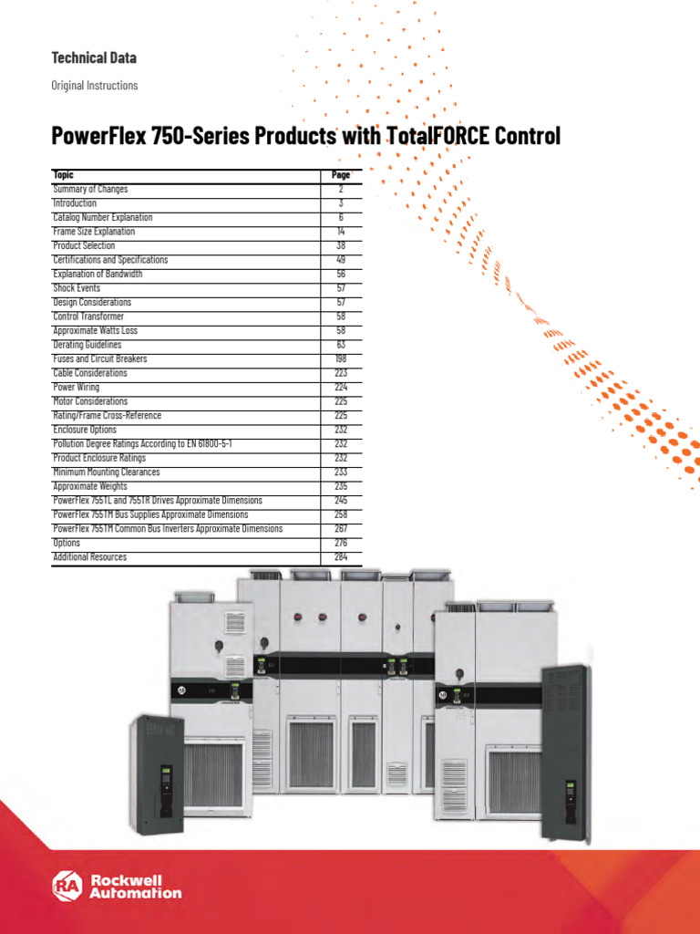 PowerFlex 750 Series Total Force - Technical Data - En-P | PDF ...