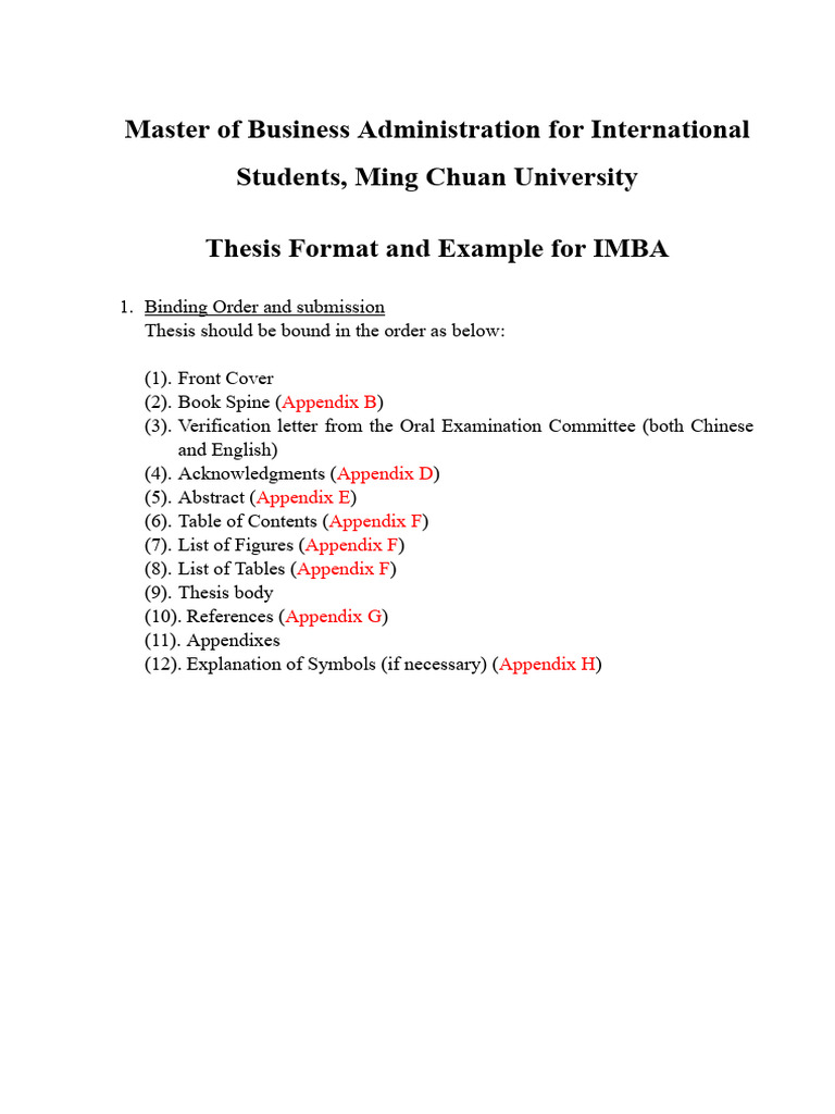 MCU Thesis Format and Example2016 | Download Free PDF | Thesis | Human ...