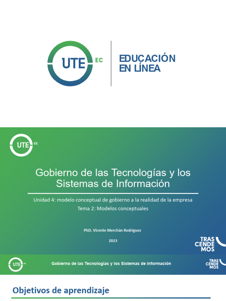 Modelos de Gobierno TSI: COBIT y Más | PDF | Cobit | Tecnologías de la ...