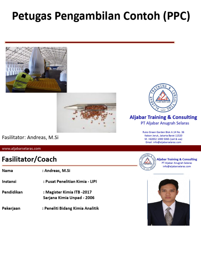 Petugas Pengambilan Contoh (PPC) | PDF | Bisnis | Pengembangan Diri
