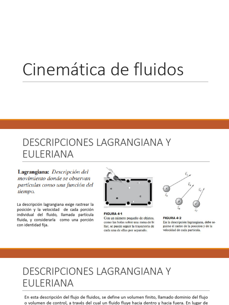 Cinemática de Fluidos | PDF | Ciencia y matemáticas