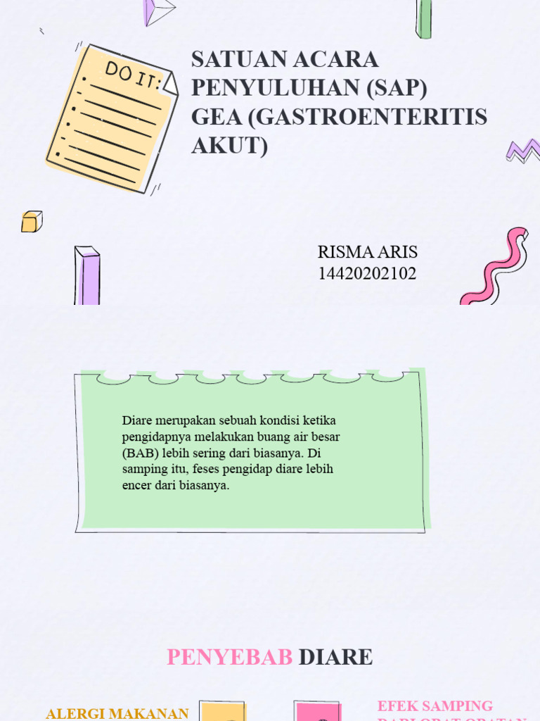 SAP GEA: Penanganan Gastroenteritis Akut | PDF