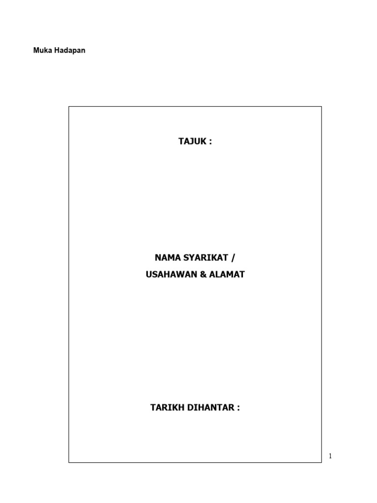 Panduan Format Rancangan Perniagaan RBC2.0 Edited 22112023 | PDF