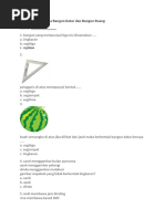Soal Pola dan Tangram Kelas 1 SD | PDF | Metode & Bahan Ajar