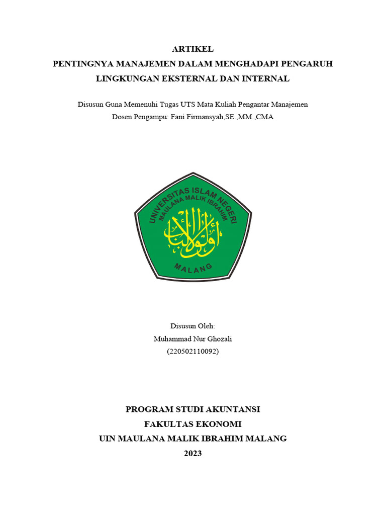 Artikel UTS Pengamen | PDF