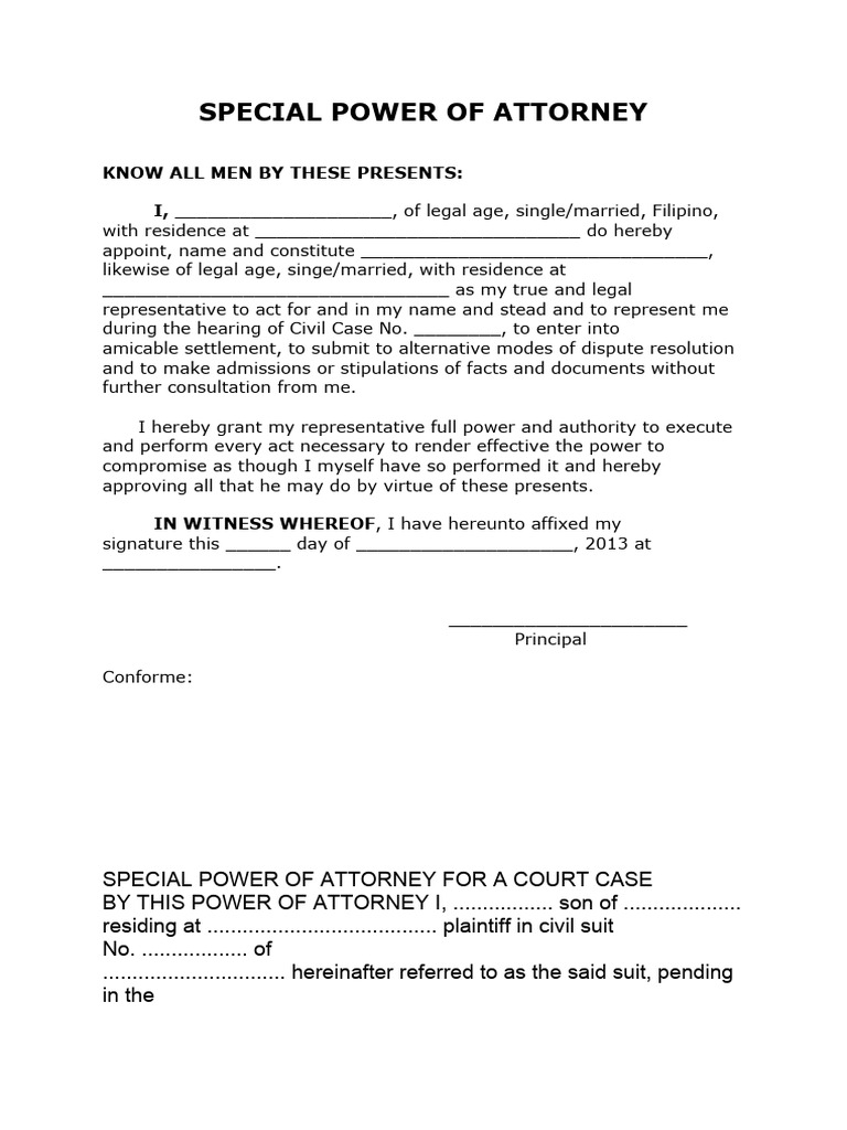 Spa Sample Wordings | PDF | Lawsuit | Lawyer