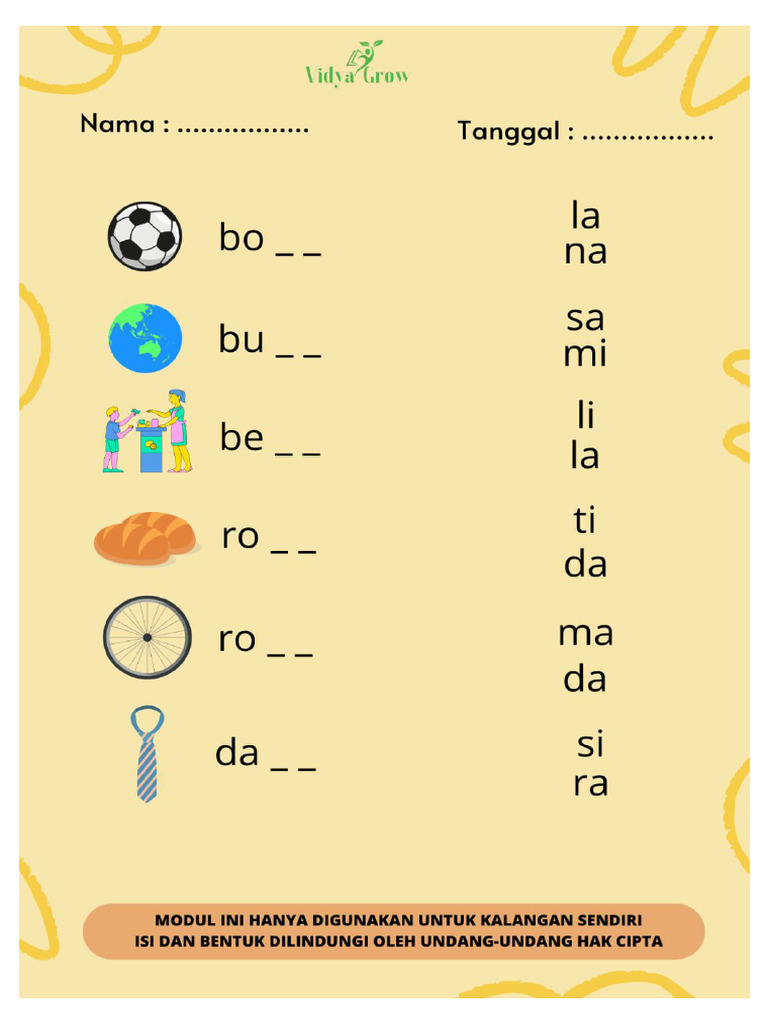 VG Modul Calistung | PDF