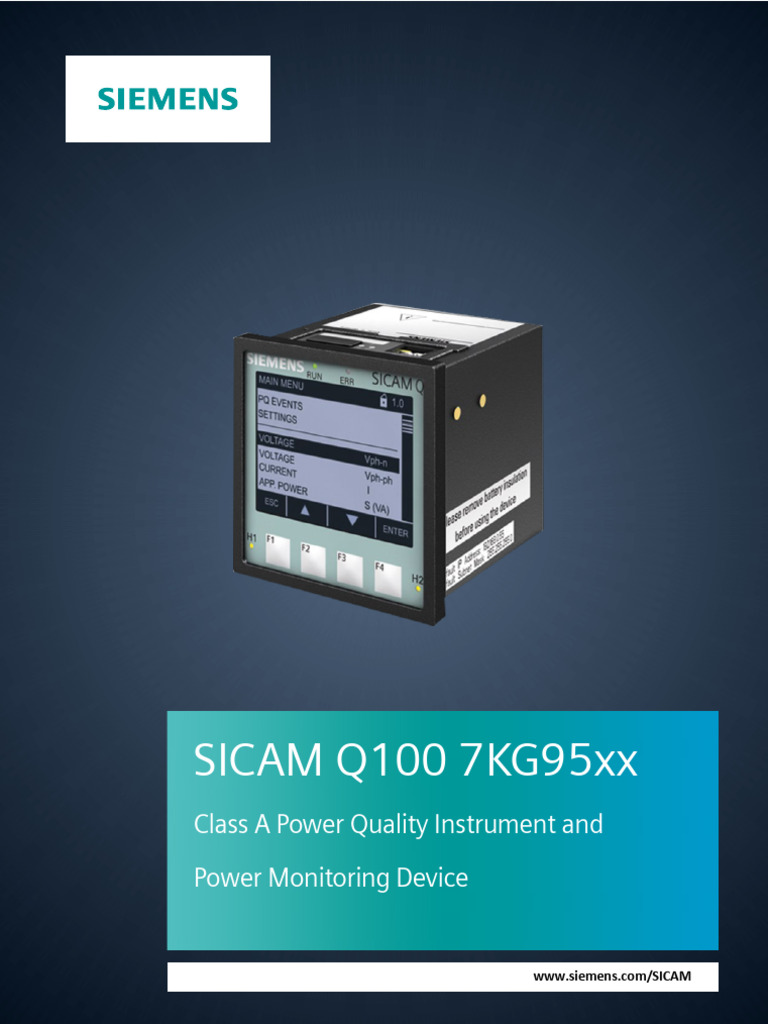 Sicam Q100 7KG95 Man Us | Download Free PDF | Electromagnetism | Computing