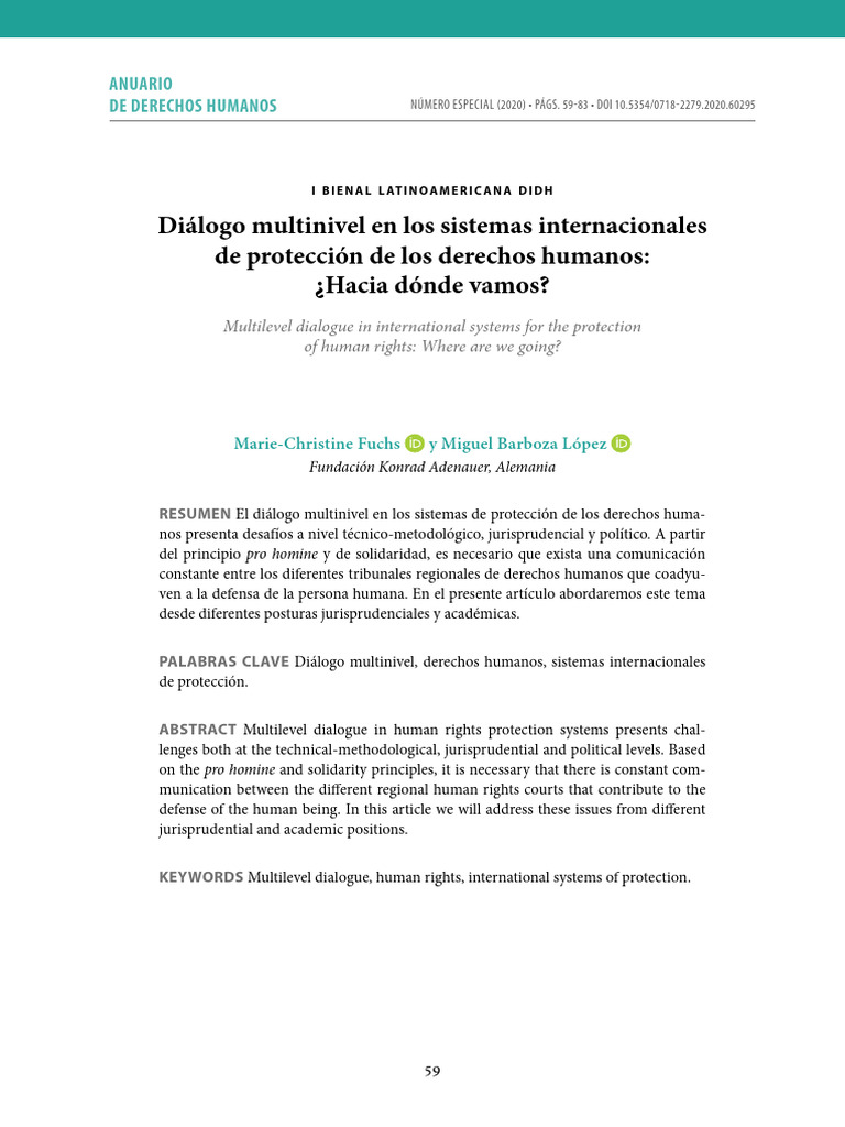 Mcoloma,+gestor A+de+la+revista,+fuchs | PDF | Convenio europeo de derechos humanos | Naciones ...