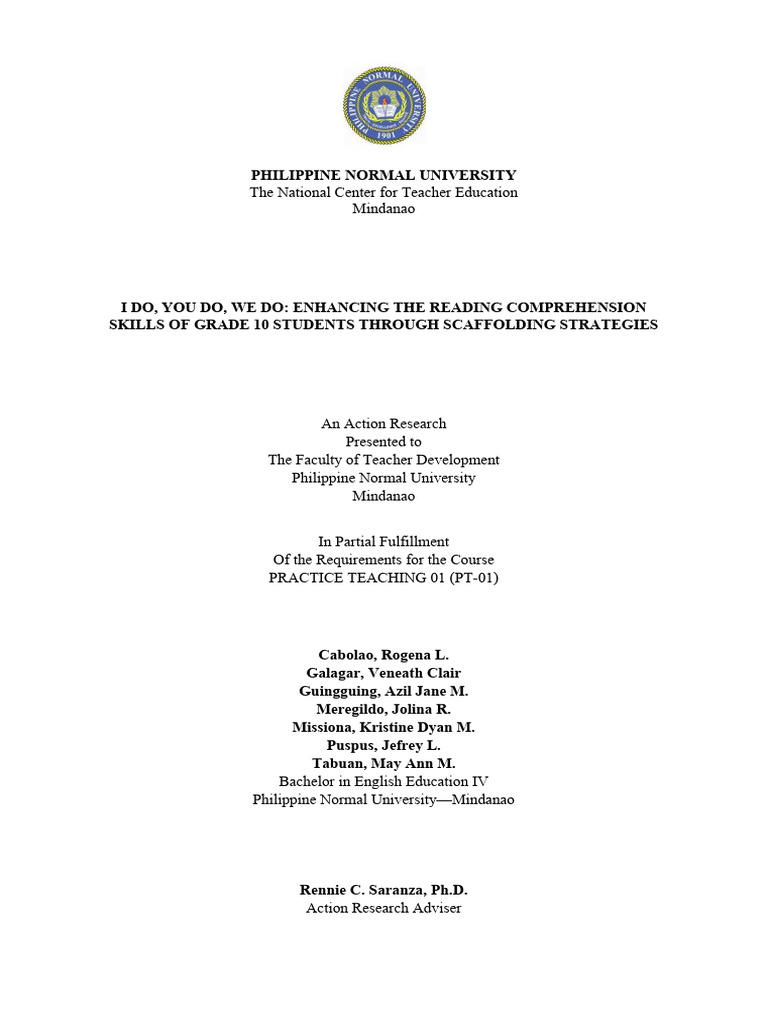 CBAR Proposal Final | PDF | Reading Comprehension | Human Communication