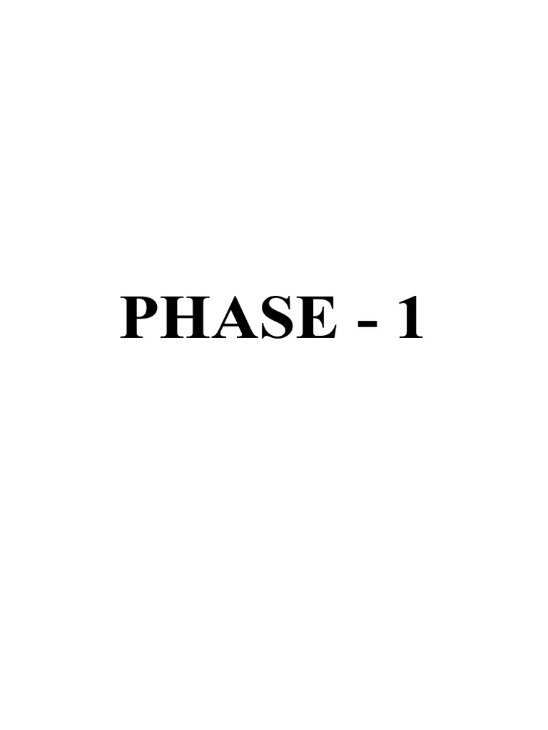 Phase - 1 | Download Free PDF | Microsoft Excel | Spreadsheet