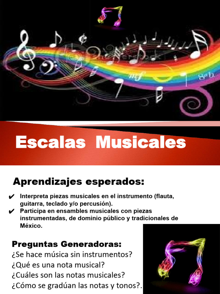 B2-Tema4. Escala General de Los Sonidos | PDF | Escala (música ...