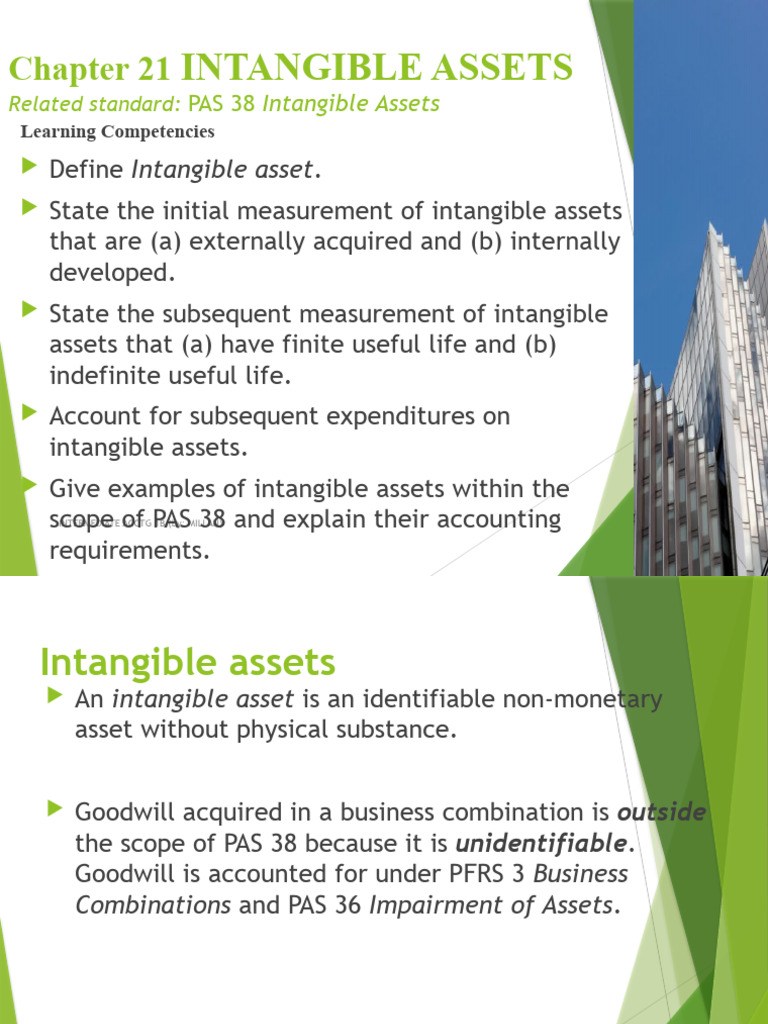 Chapter 21 Intangible Assets1 | PDF | Intangible Asset | Goodwill ...