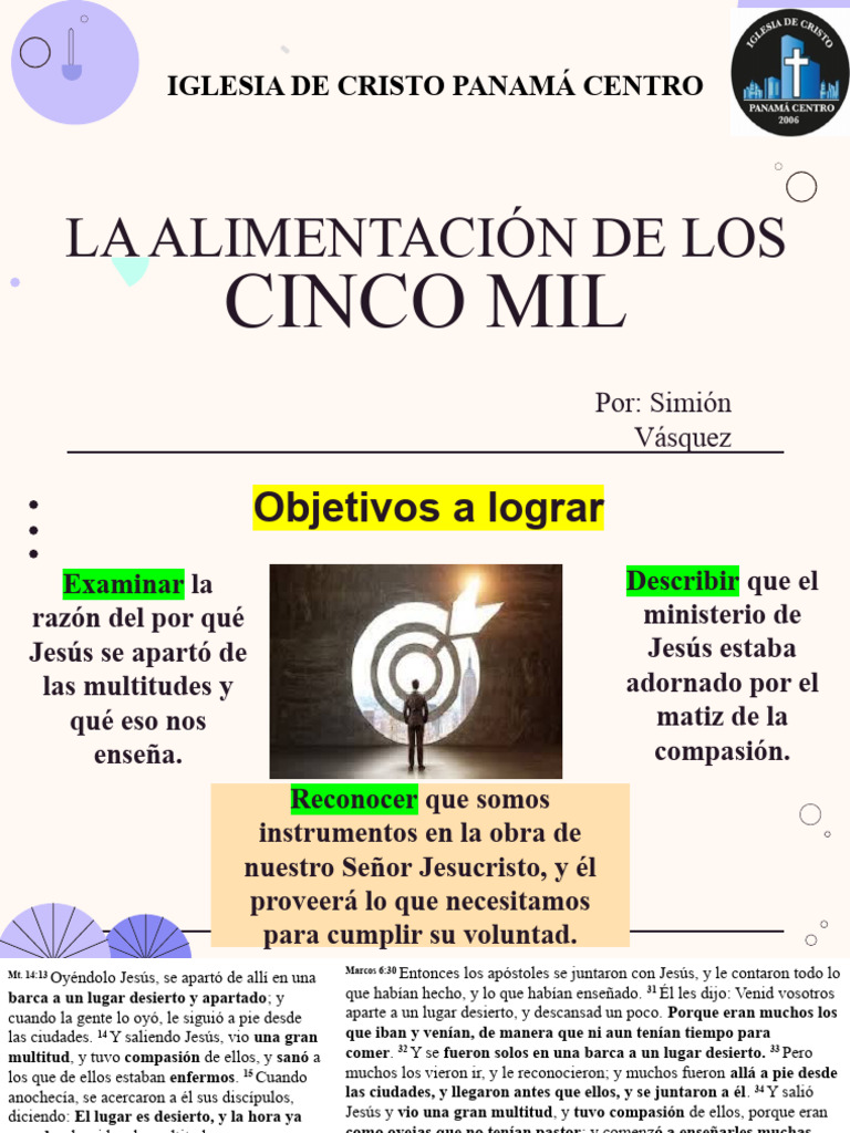 La Alimentación de Los Cinco Mil | PDF | Jesús | Evangelio de Mateo