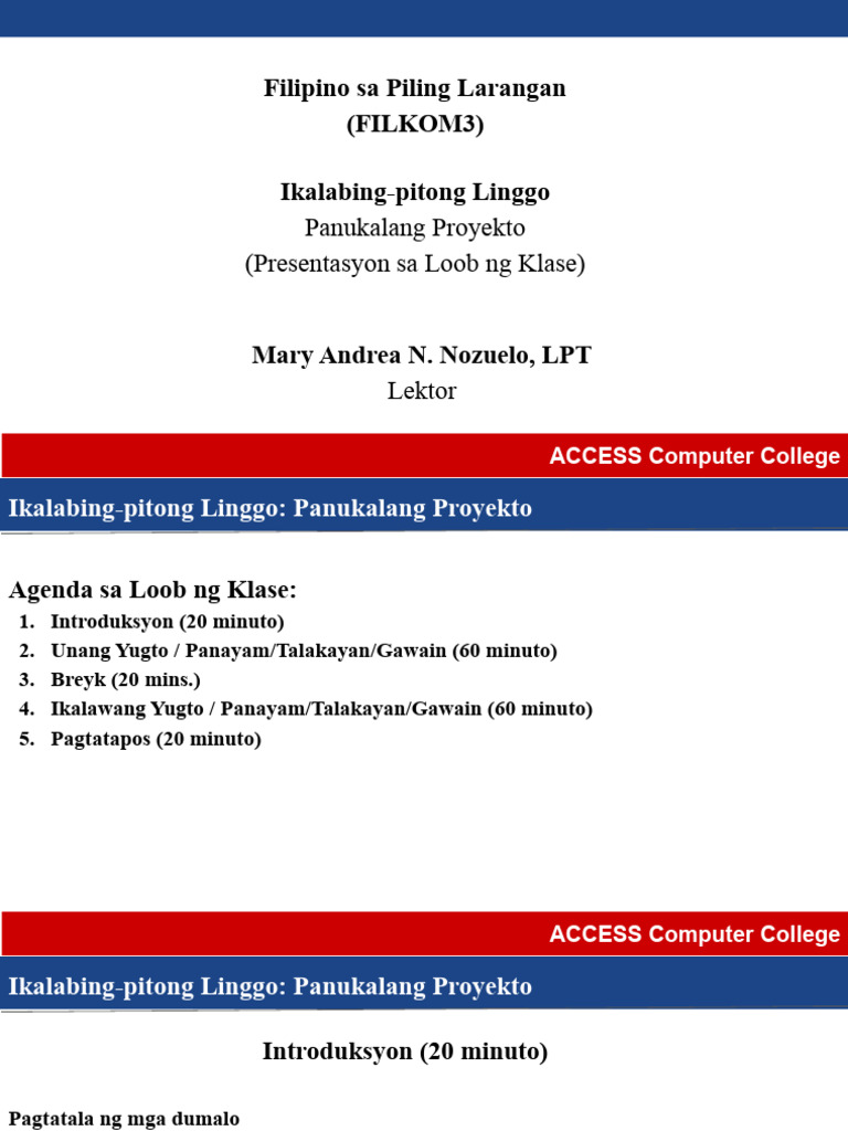 FILKOM3 - In-Class-PPT 17 | PDF