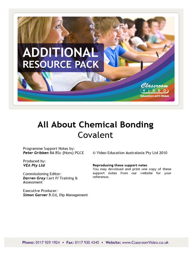 Covalent Bonding Explained: Key Concepts | PDF | Chemical Bond ...