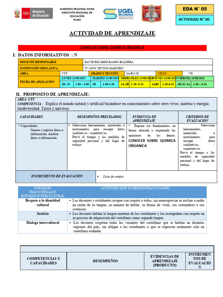 Eda 3ero | PDF | Aprendizaje | Enseñando