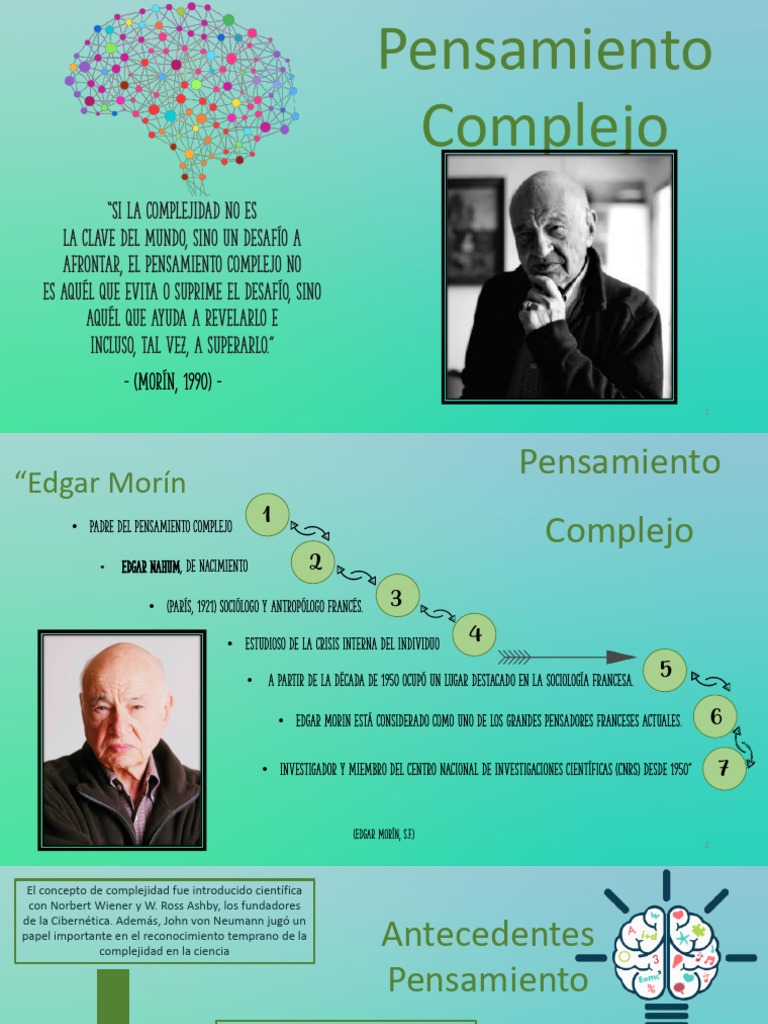 Pensamiento Complejo | PDF | Complejidad | Ecología