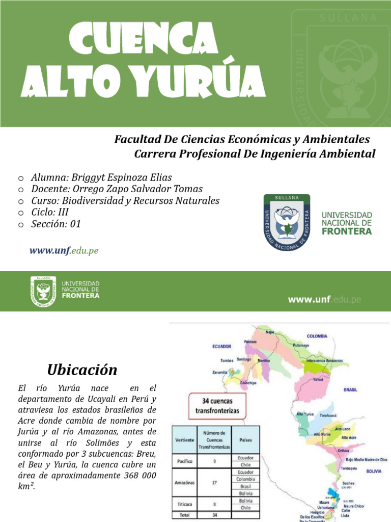 Cuenca Alto Yurúa | PDF | río Amazonas | Río