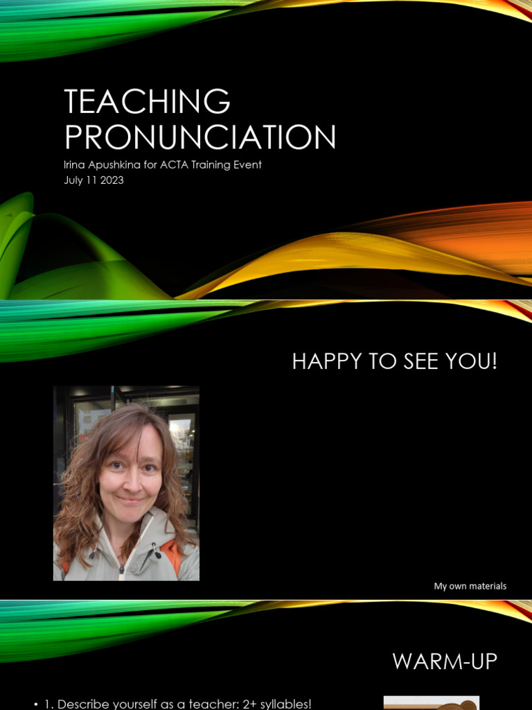 Teaching Pronunciatio Revised | PDF | English Language | Phonetics