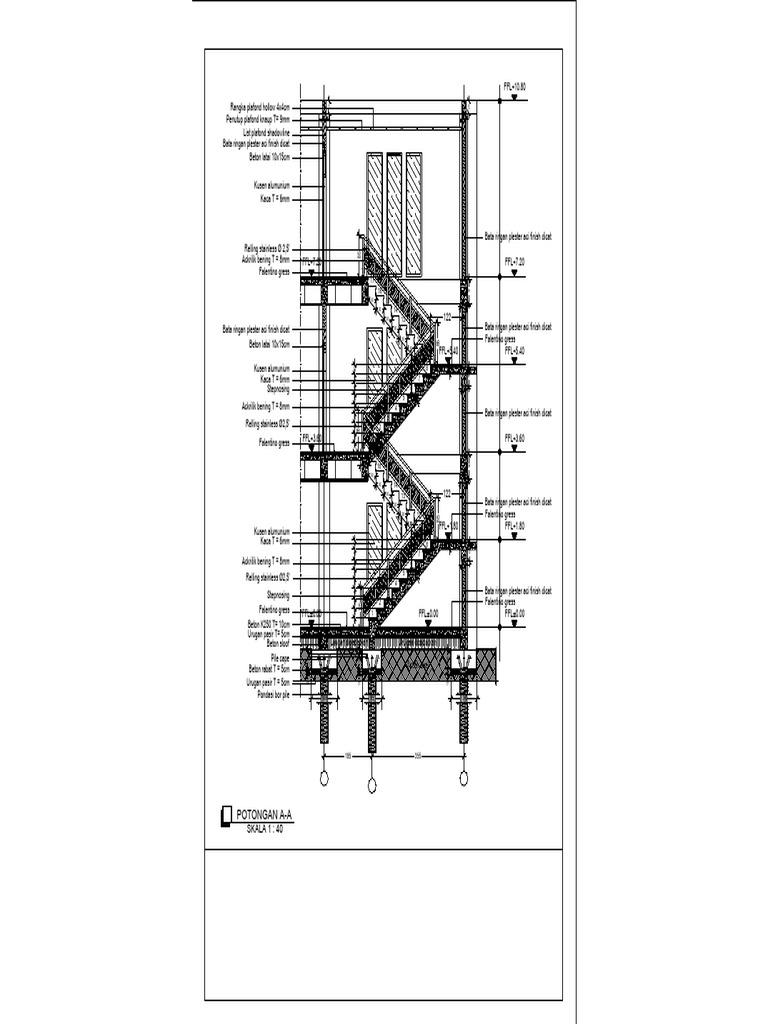 RENCANA TANGGA ... (FIX) - Model - PDF (Railing Tangga) | PDF