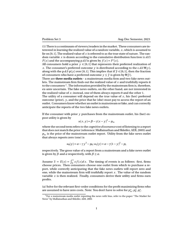 PS3AD2023 | PDF | Prices | Economic Equilibrium