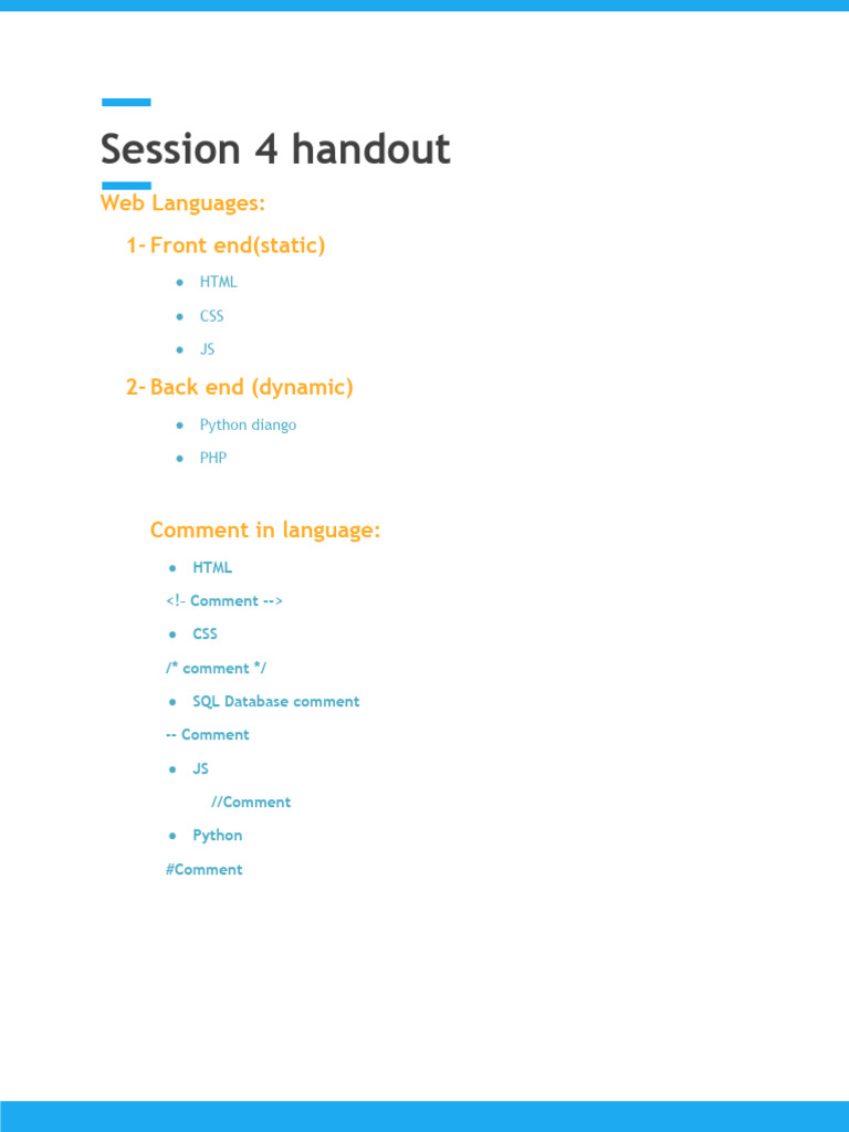 Day4 Handout | PDF | World Wide Web | Internet & Web