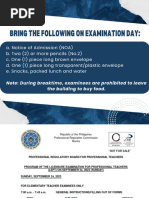 PRC LET Exam Requirements and FAQs | PDF