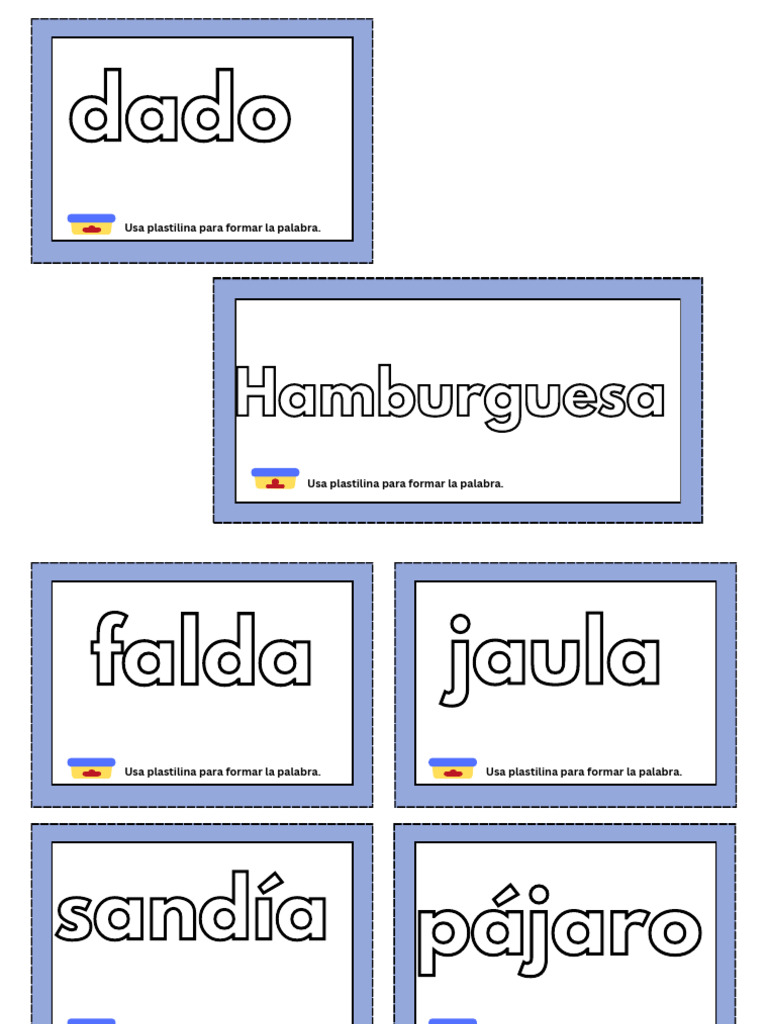 Palabras para Vocabulario Primero de Primaria | PDF