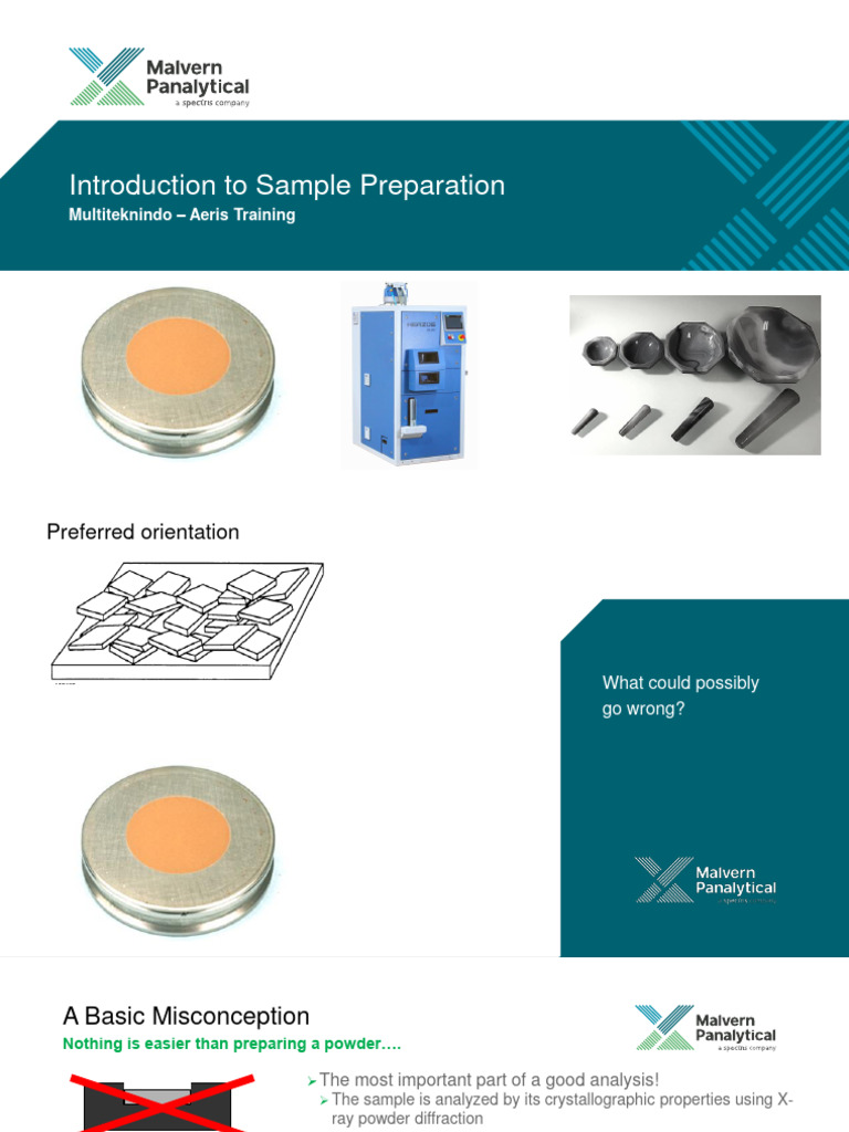 02 Introduction To Sample Preparation | PDF | Diffraction | Sampling (Statistics)