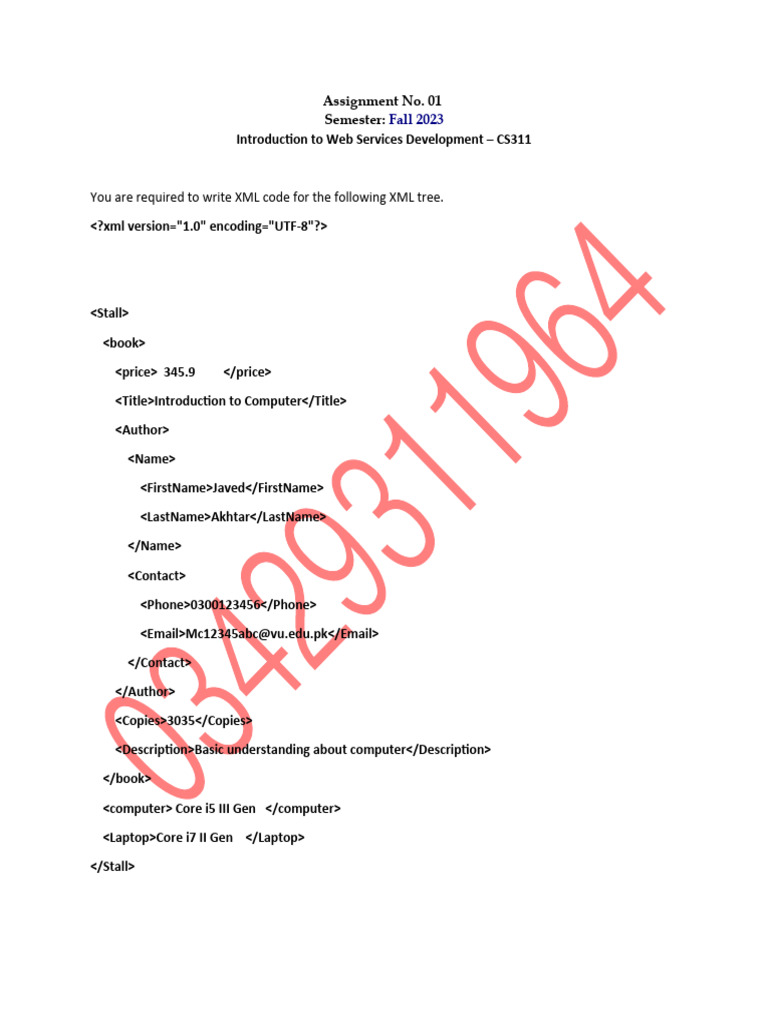 CS311 AssignmentNO1 Solution | PDF