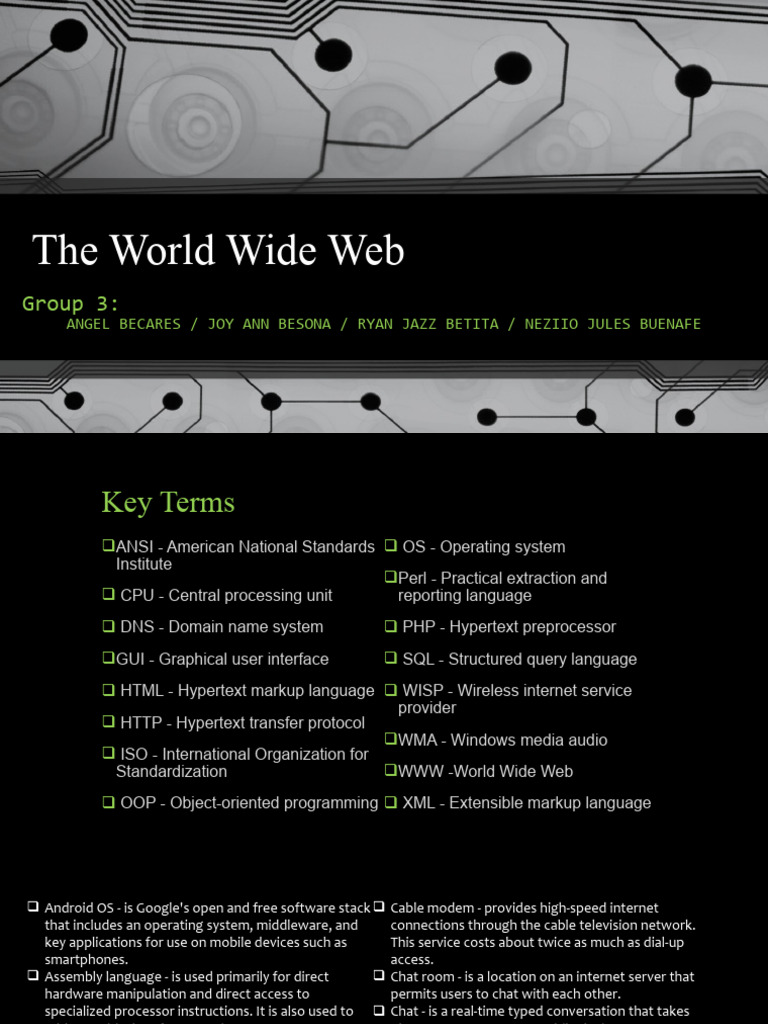 Worl Wide Web | PDF | World Wide Web | Internet & Web