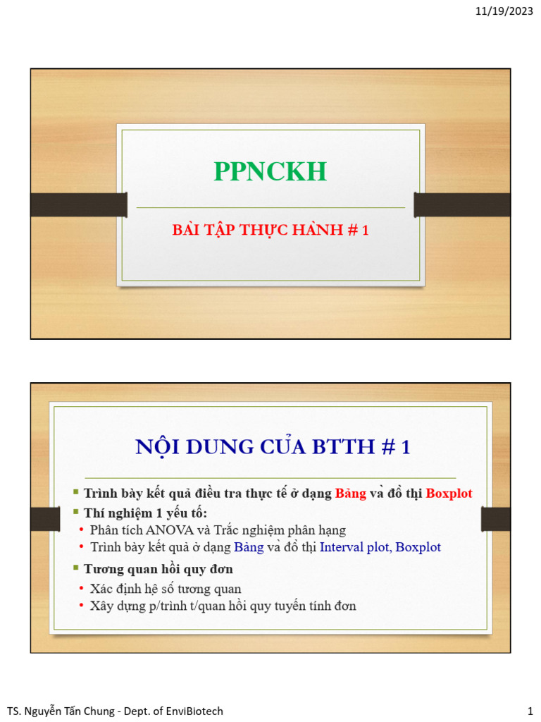 PPNCKH - Lecture BTTH 1 - 2023 | PDF