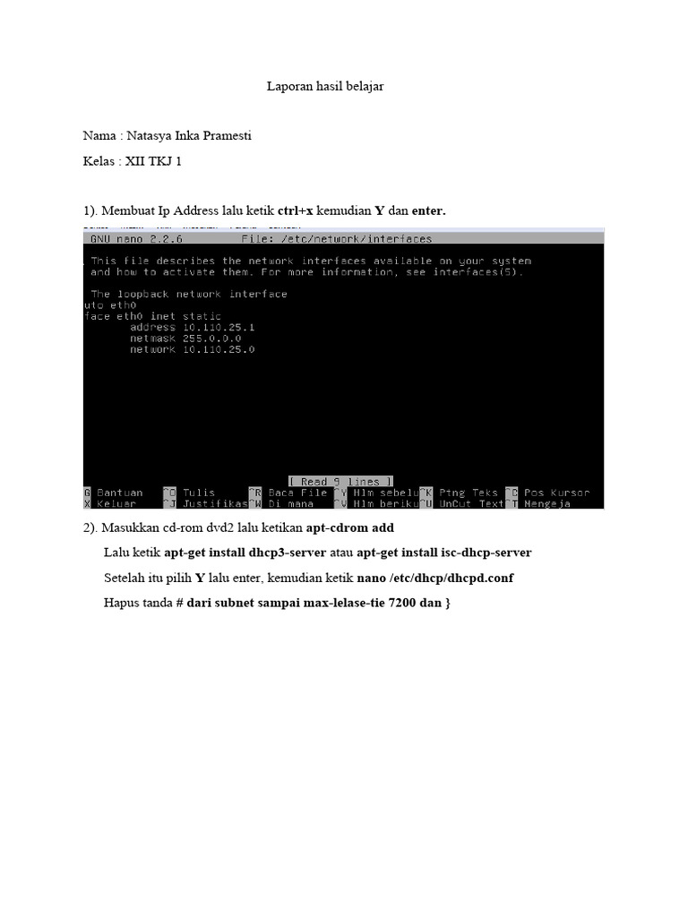 Laporan Admin Server | PDF