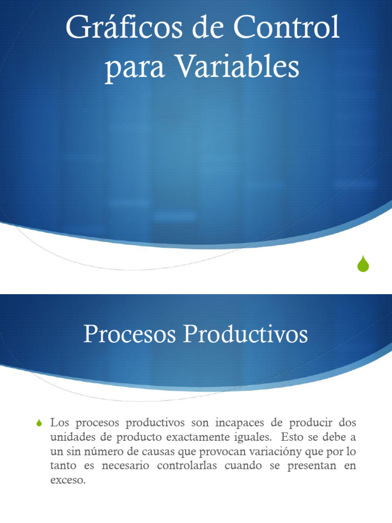 Material de Apoyo 2. Graficos de Control Variables y Atributos | PDF ...