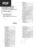 Manual de Usuario Casio FX-991EX (Español - 48 Páginas) | PDF | Calculadora | Ciencias de la ...