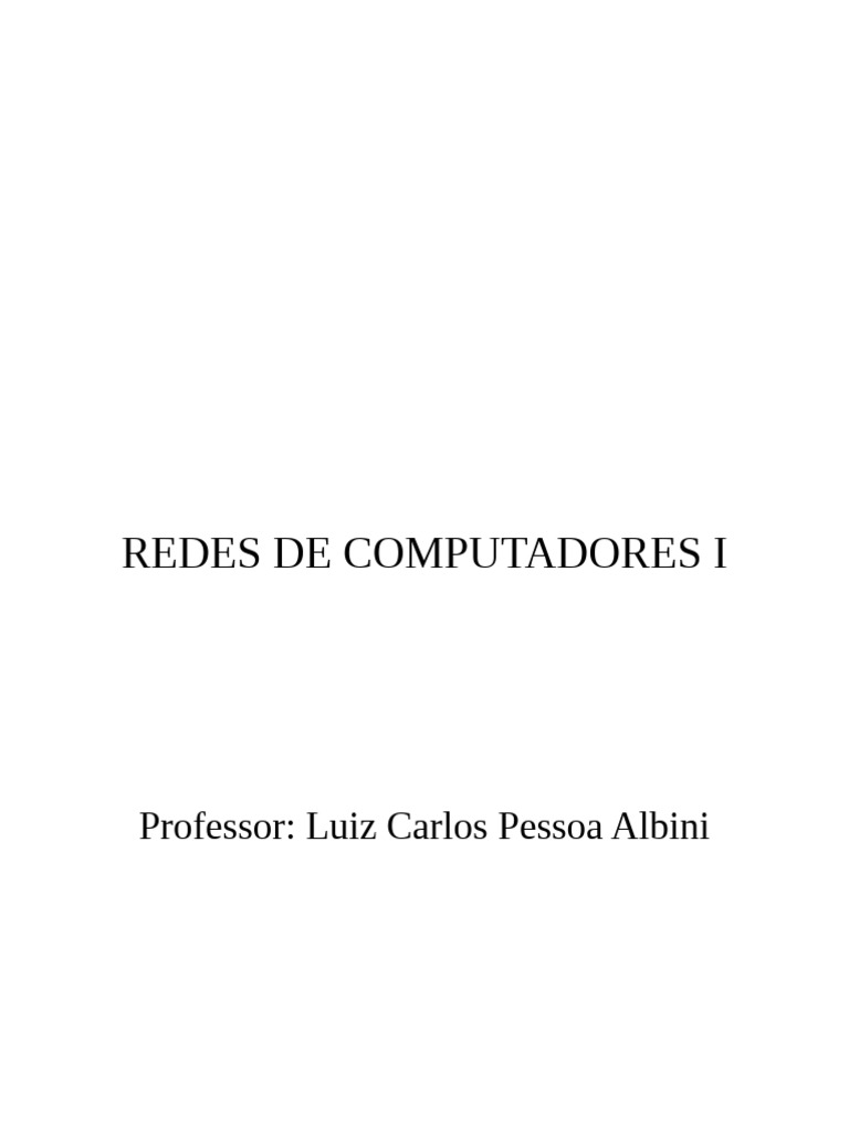 Apostila Redes1 Beta-1-20 | PDF | Rede de computadores | Modelo OSI