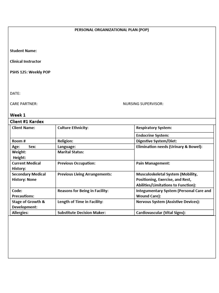 POP Template F2023 | PDF