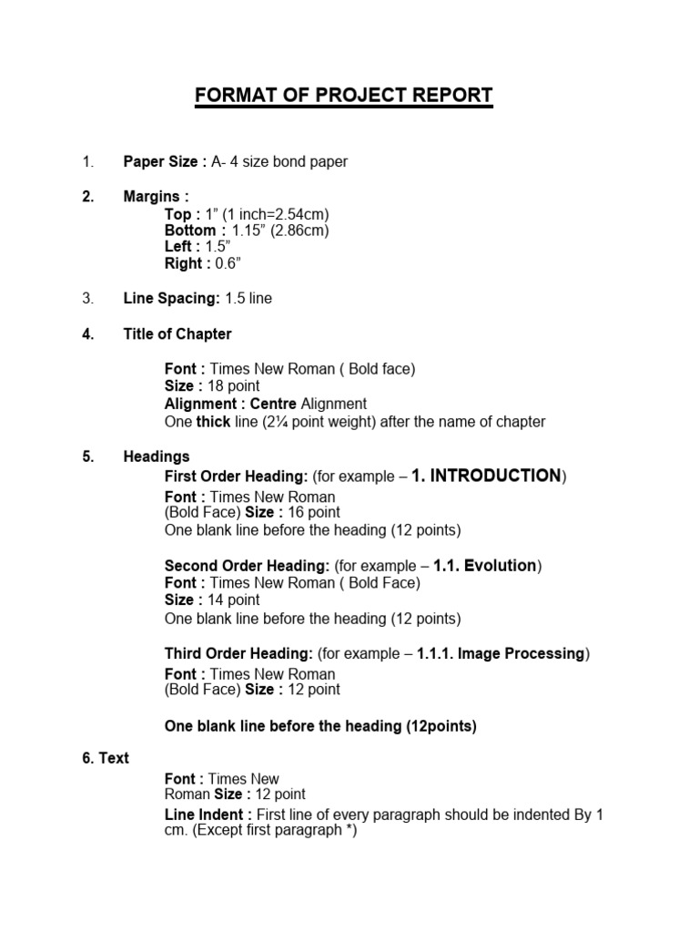 Project Report Format | PDF | Times New Roman | Paragraph