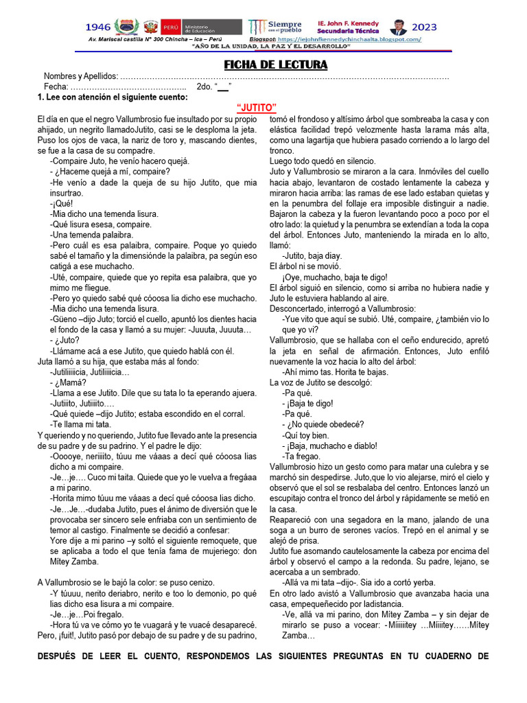 Ada2 - Ficha de Lectura | PDF