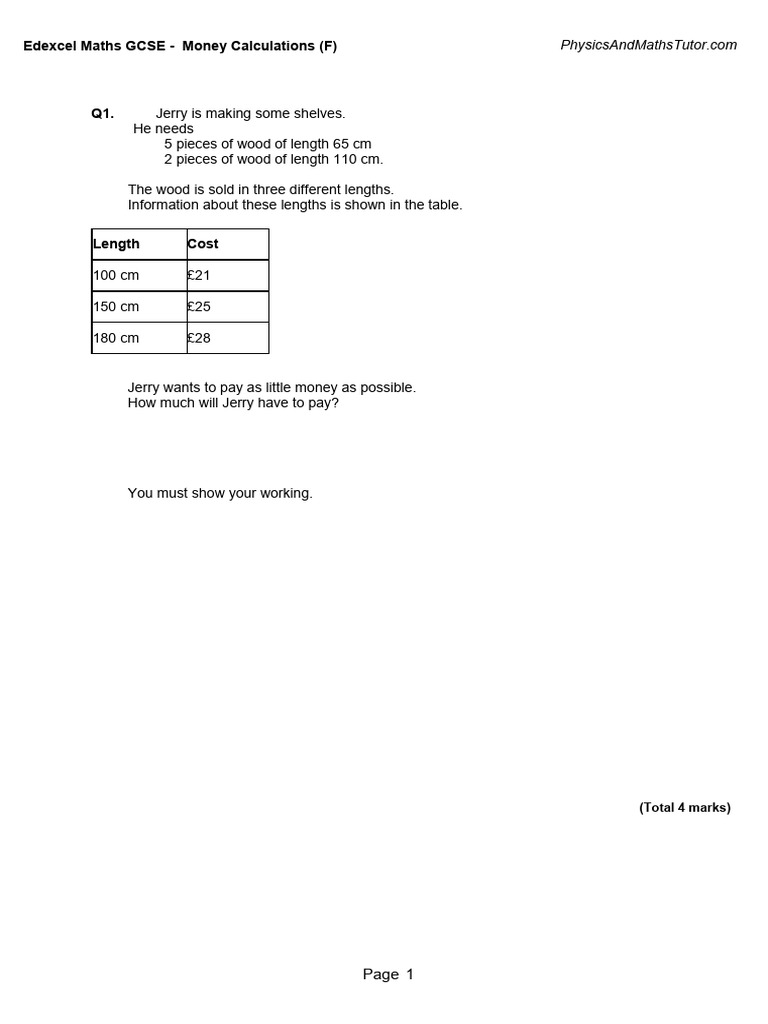 Money Calculations (F) | PDF | Economies