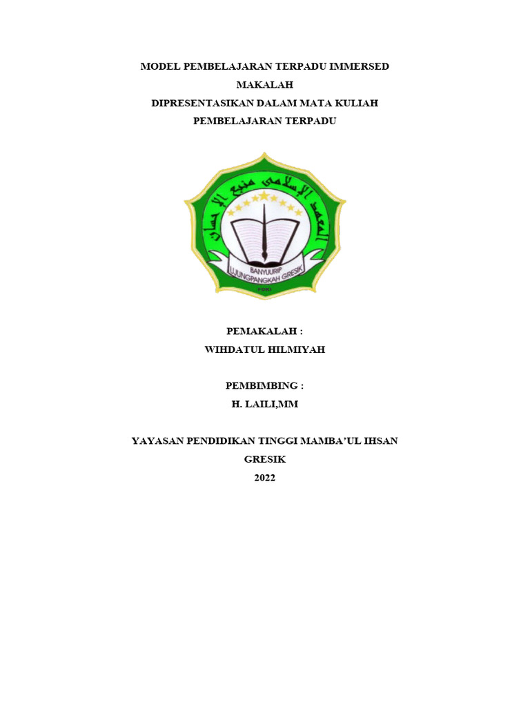 Model Immersed | PDF