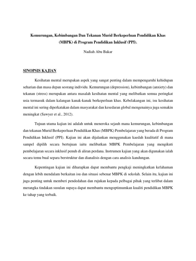 Sinopsis Kajian HLP | PDF