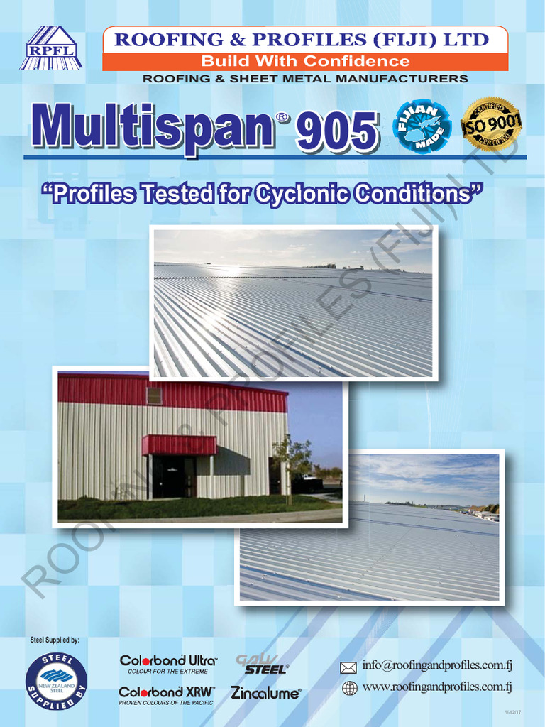 Multispan | PDF | Sheet Metal | Screw