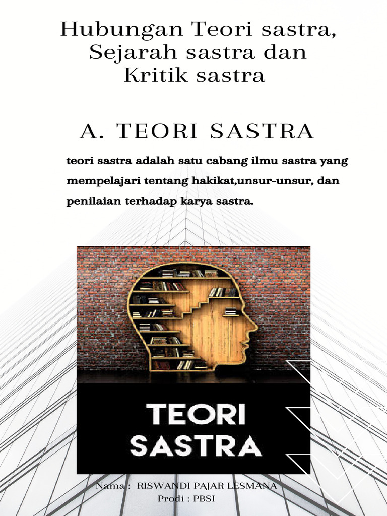Hubungan Teori Sejarah Dan Kritik Sastra | PDF | Ilmu Sosial | Klasik