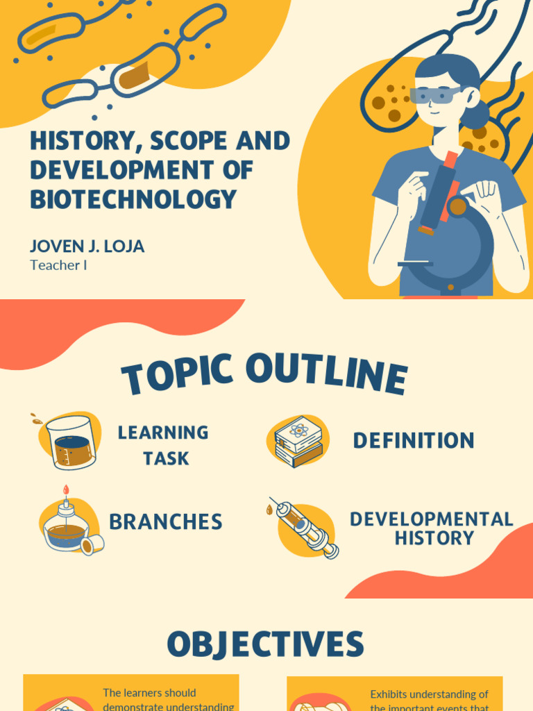 History Scope and Development of Biotechnology 1 | PDF | Biotechnology ...