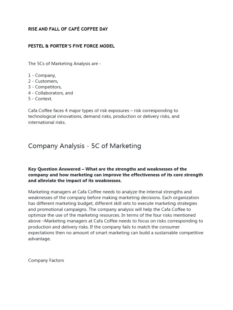 Café Coffee Day Marketing Insights | PDF | Marketing | Marketing Strategy