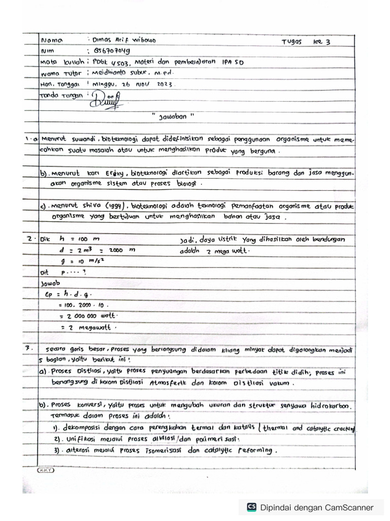 Tugas 3 IPA, Dimas | PDF