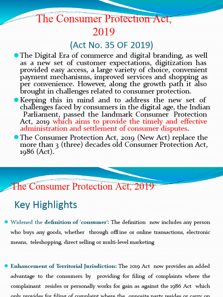 Copra 2019 | PDF | Product Liability | Consumer Protection