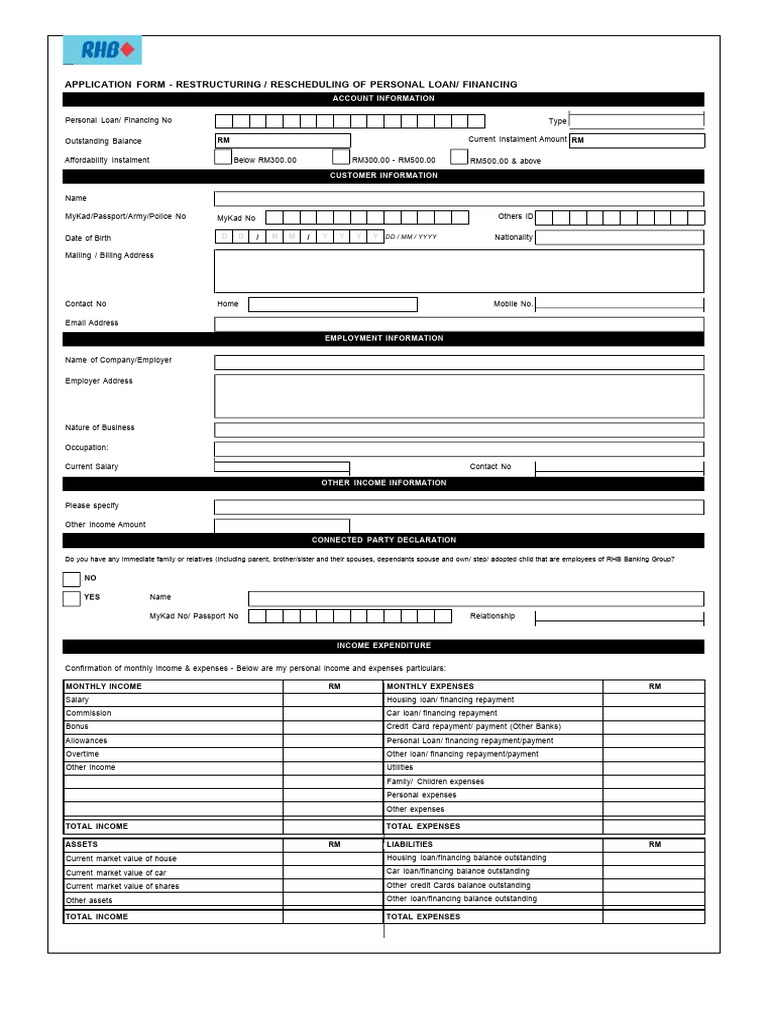 FRS Application Form New - PF | PDF | Banks | Loans